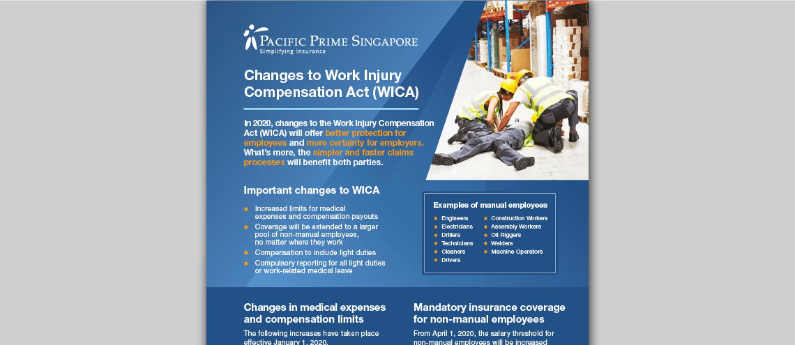 Introducing Pacific Prime's Flyer on Changes to the Work Injury Compensation Act (WICA)